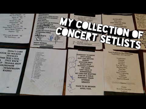 My Collection of Concert Setlists