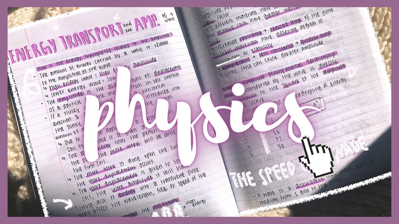 how to take pretty physics notes!