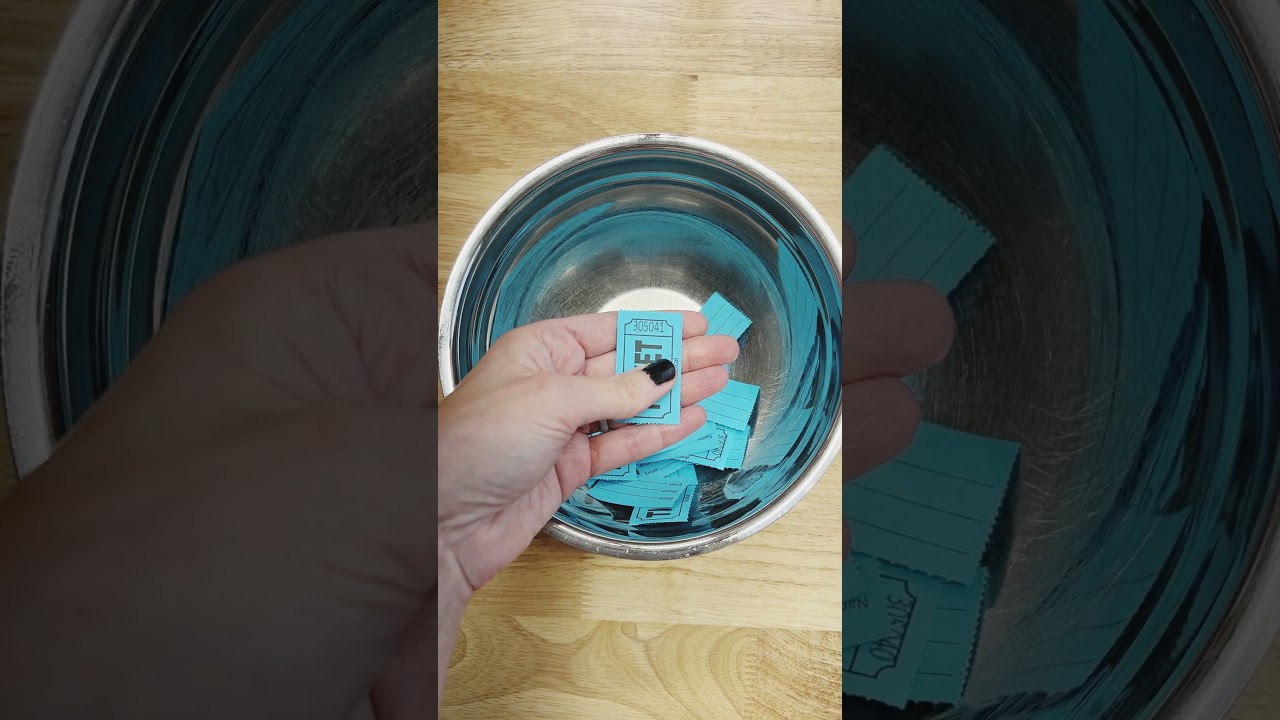 asmr raffle ticket drawing- did you win?