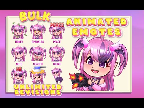 Custom Animated Emotes Twitch or Kick Emote For Your Stream Albanna Studios