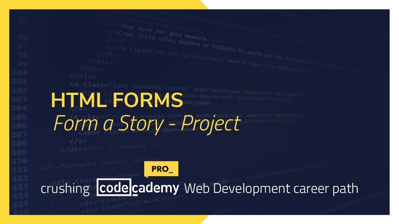 Crushing Codecademy PRO WEB DEVELOPMENT career path Challenge - Form a Story - Project