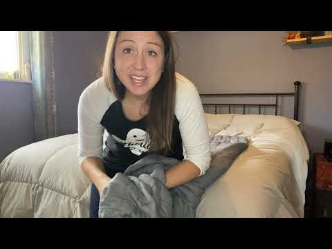 Review of Weighted Blanket, (15 lbs, 48” x 72”) Twin Size for Kids Adults, Heavy Blanket