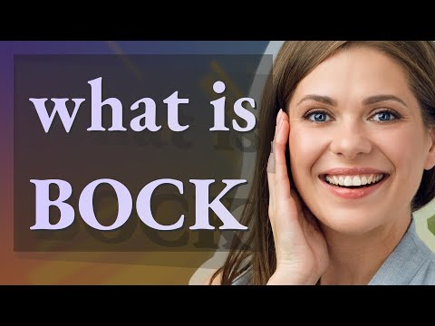 Bock | meaning of Bock