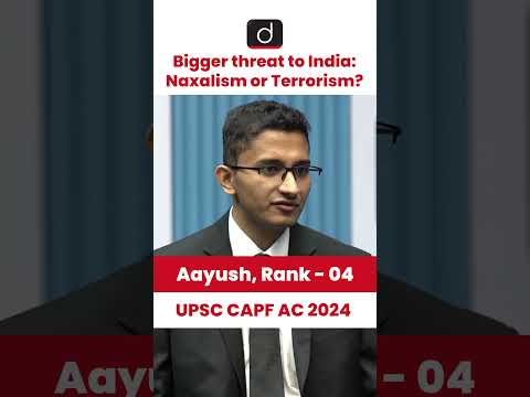 UPSC CAPF AC 2024 | Aayush | Rank - 04 | Mock Interview | Drishti IAS English