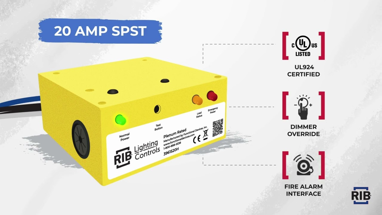 Light Up Safety...Automatically. Check out the ESRN UL924 Relay
