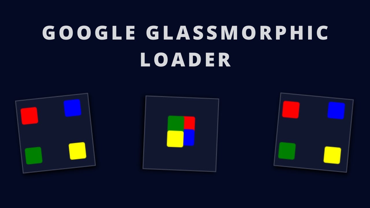 Creative CSS Loading Animations Effects | CSS Animation Tutorial for Beginners | Google Loader