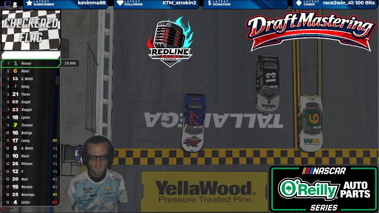 Draftmaster - B Car O'Reilly Auto Parts Series at Talladega Superspeedway - iRacing - Nascar