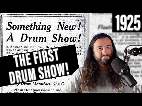The First Drum Show Ever was in 1925?! Leedy Drums & George Way Newspaper Article