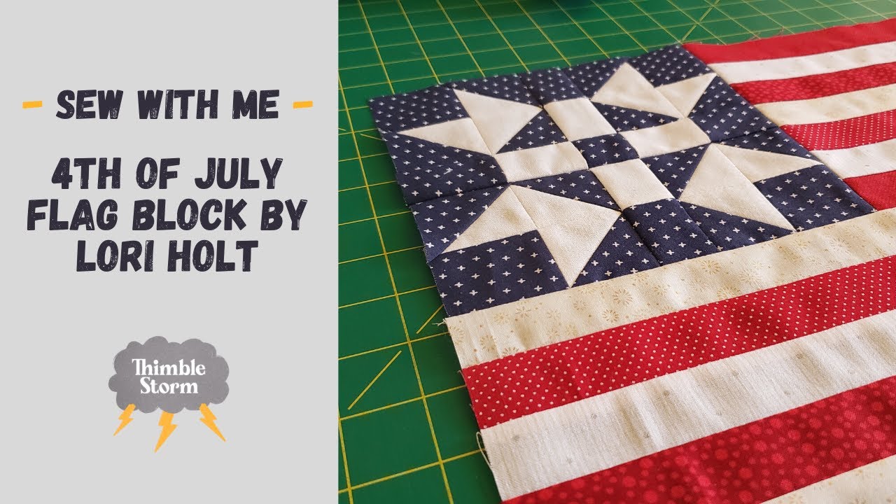 Making the 4th of July Flag Block by Lori Holt