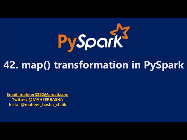 Understanding map() Transformation in PySpark: A Comprehensive Guide | Galaxy.ai | Galaxy.ai