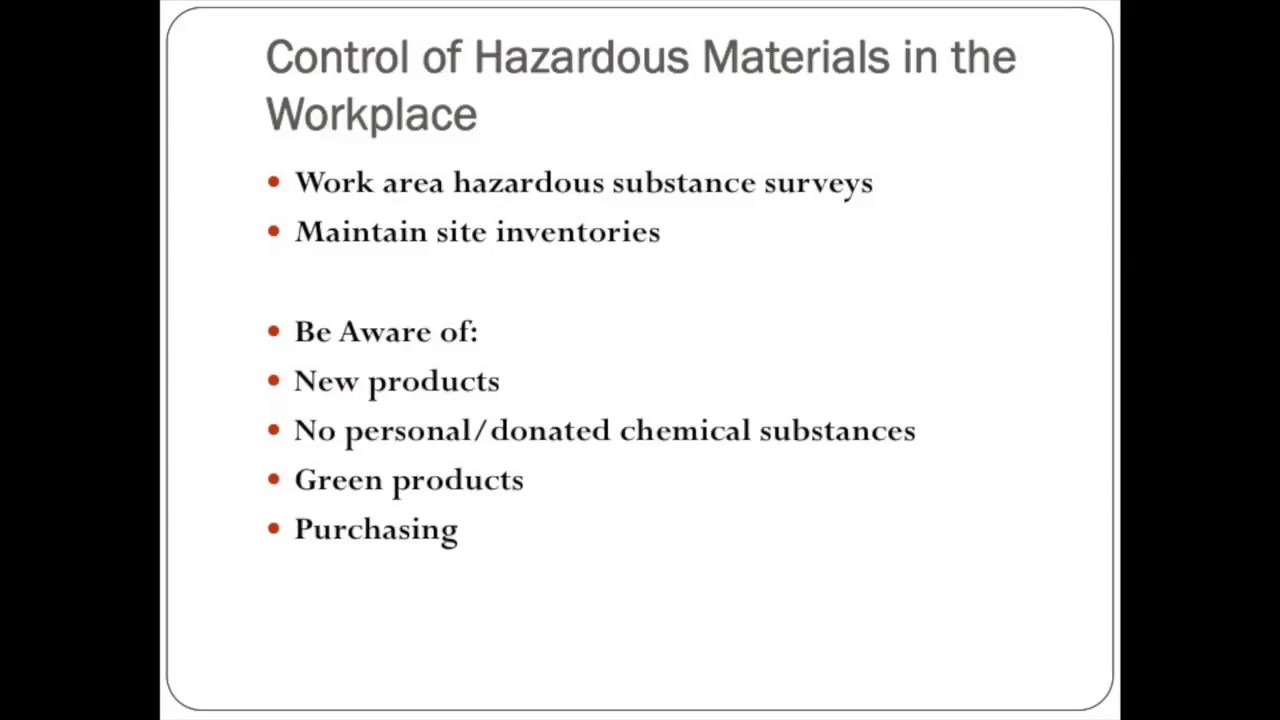 Hazard Communication Plan