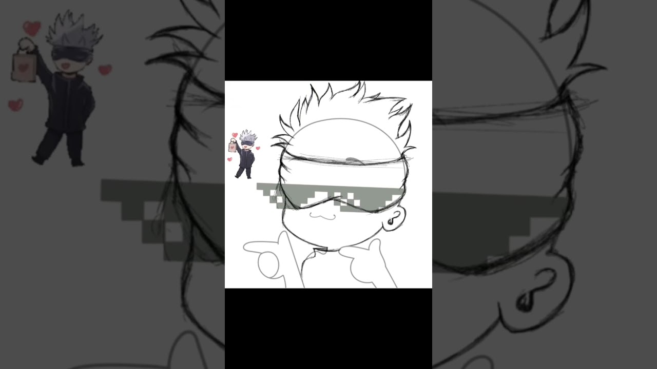 Gojo (Jujutsu Kaisen) Finger Guns emote  Redbubble- LoveShadowTV #gojo #redbubble #jujutsukaisen
