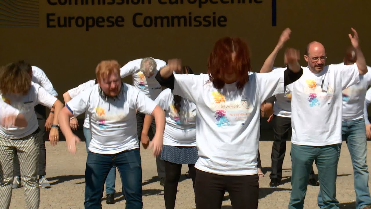 Code Week Ambassadors dance the 