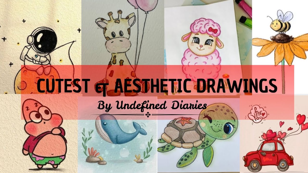 Cute Aesthetic Art Ideas 🎨 | Easy Things to Draw When You’re Bored #aesthetic 