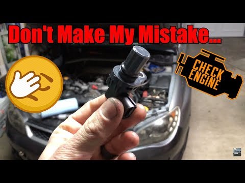 SUBARU Crankshaft & Camshaft Sensors REPLACED! FULL TUTORIAL CEL P0340 P0341 P0345 P0346 P0365 P0390