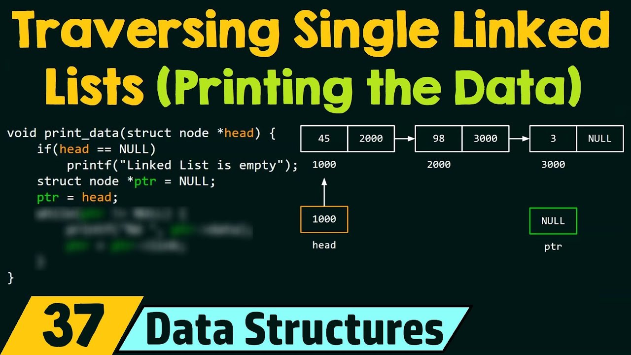 Understanding Linked List Traversal: Printing Data from a Single Linked List | Galaxy.ai