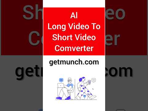 AI Long Video To Short Video Converter (getmunch.com) #shorts #technology #ai