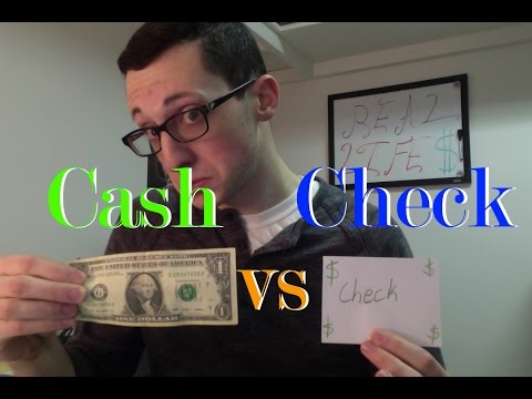 What's the difference between Checks and Cash? | What is a cashiers check or bank check?