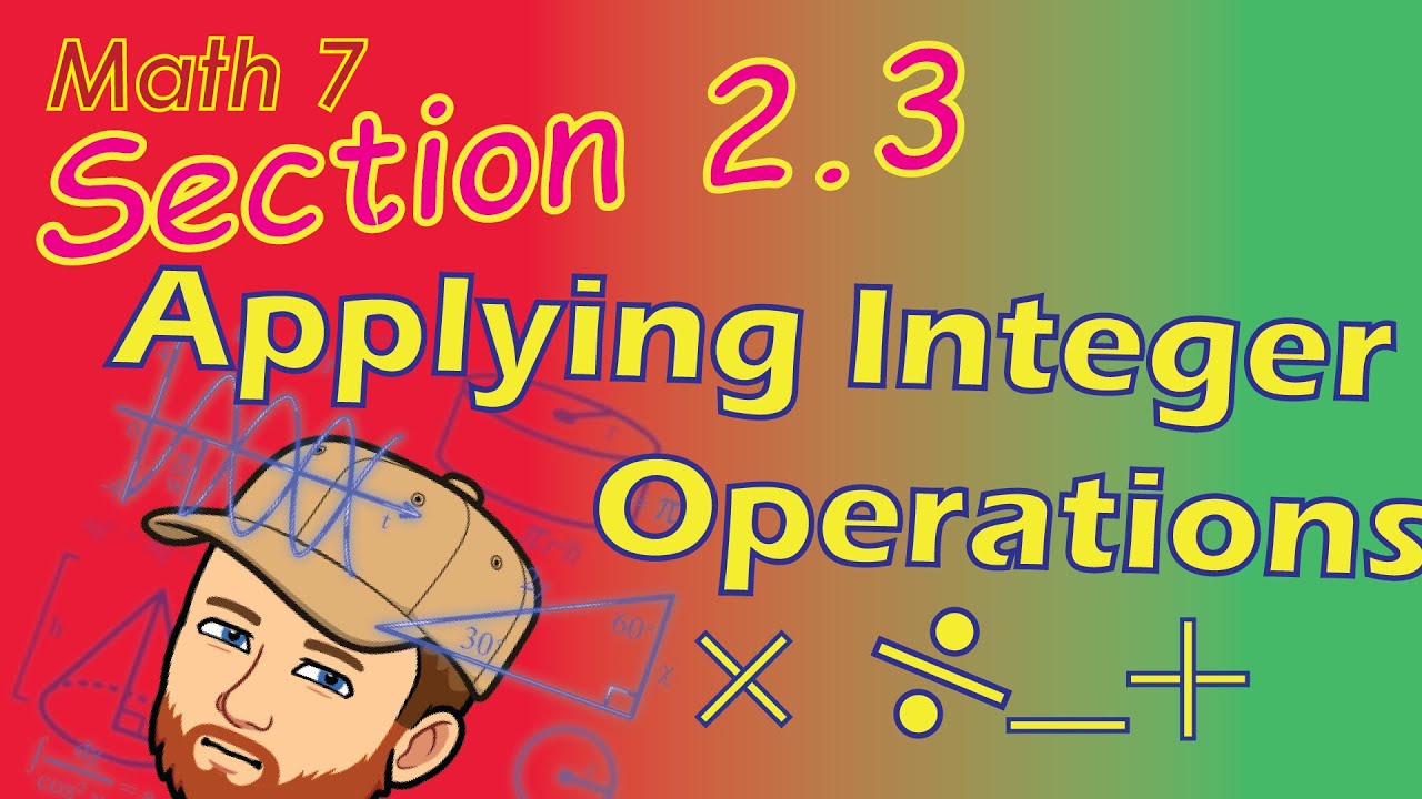 Section 2.3 - Applying Integer Operations - Math 7