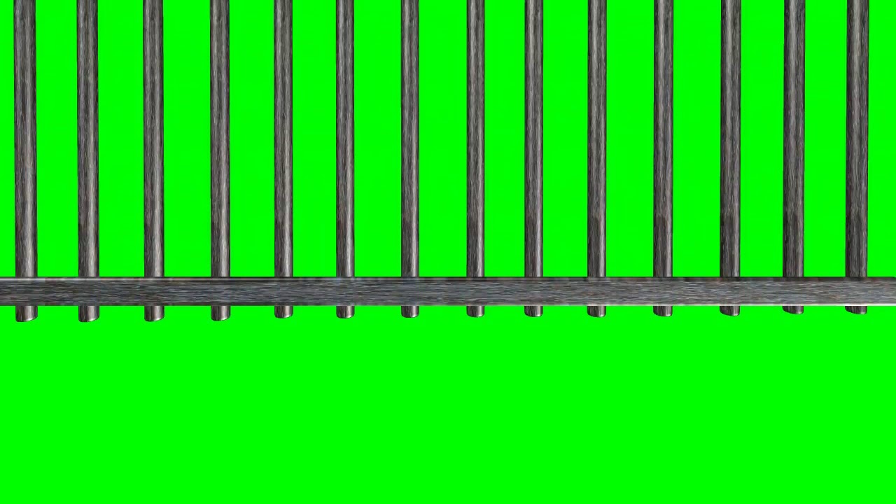 GREEN SCREEN JAIL FENCE