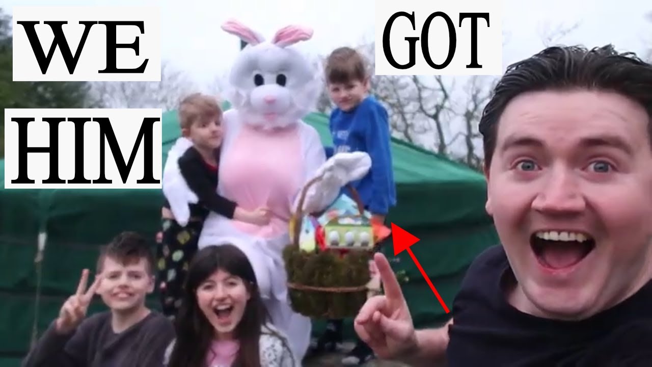 EASTER BUNNY CAUGHT ON CAMERA |  BIG EASTER EGG SURPRISE