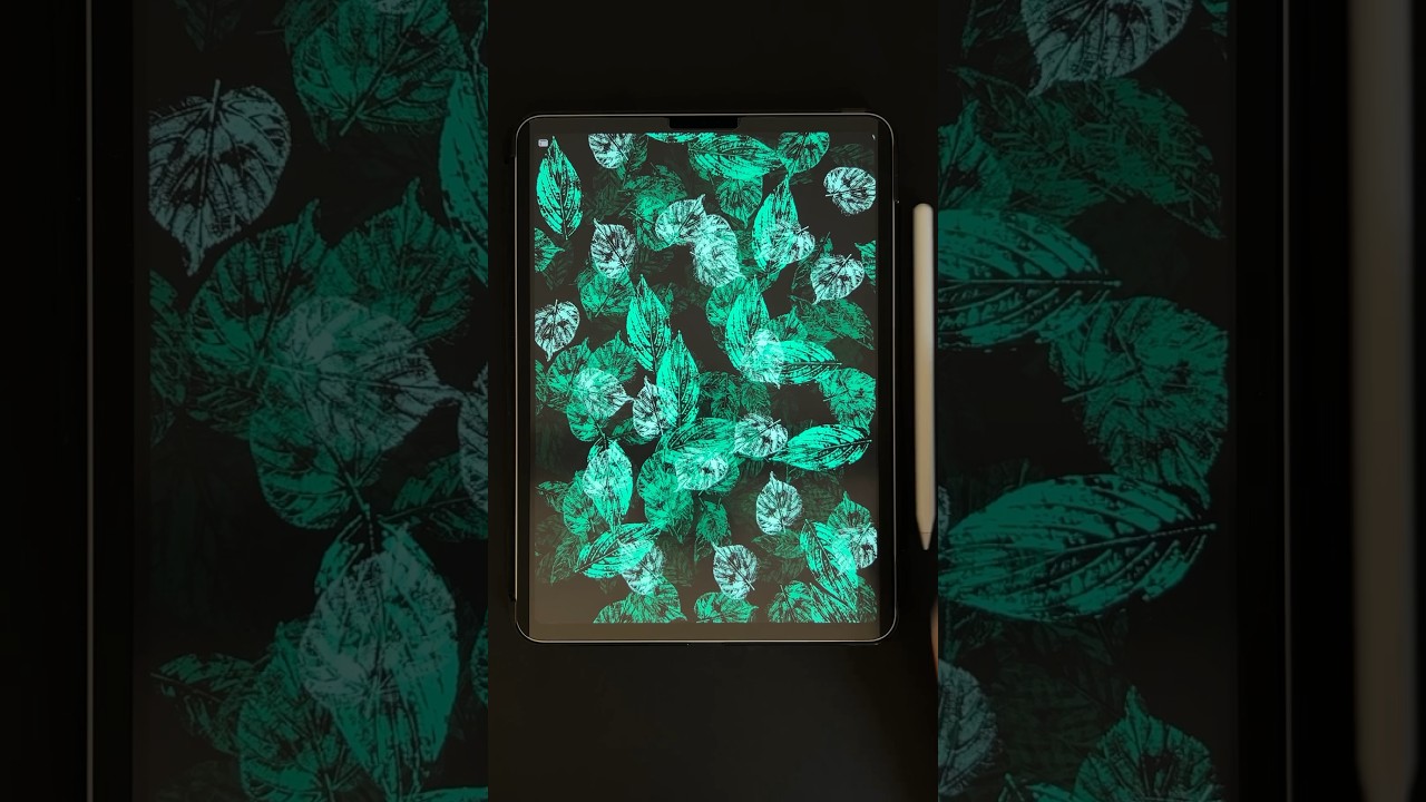 My new #Procreate stamps on Etsy - from real leaves 🍃 #digitalart #procreateart #ipadpro #ipadart