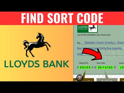 How To Find Lloyds Bank Sort Code