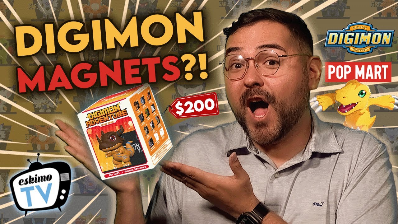 I Spent $200 on DIGIMON MAGNETS?! (POP MART Unboxing)
