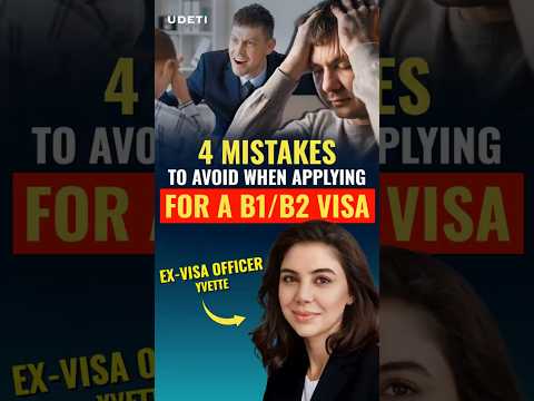 AVOID 4 Common B1B2 Visa Application MISTAKES #shorts