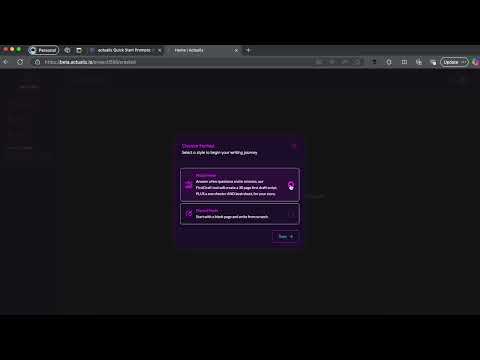 How to Create a Project in the actualiz AI Screenplay Generator Platform