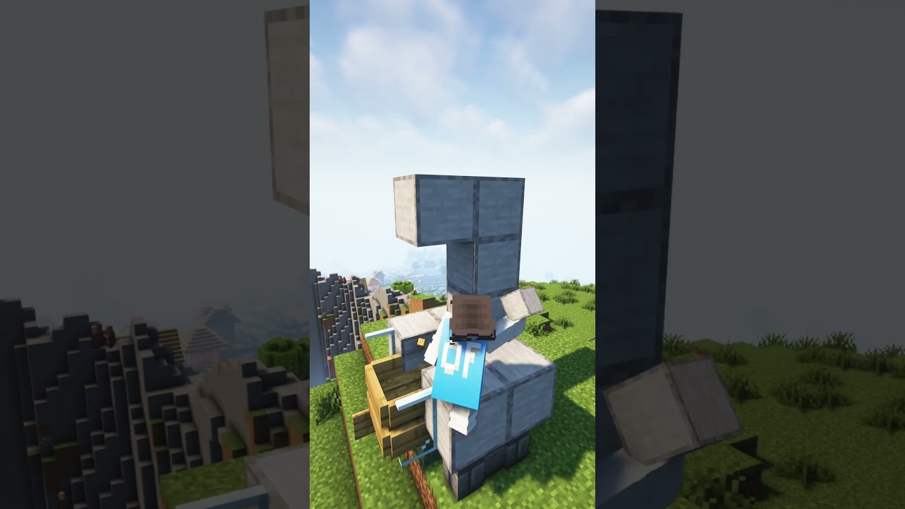 Minecraft Easy Elytra Launcher🪽 #shorts