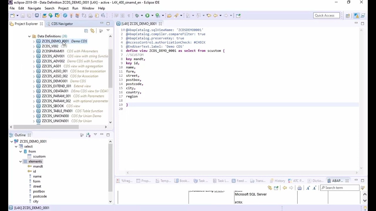 Module 5 || Demo 1 - Basic CDS and Consumption in ABAP-CDS View And Consumption in ABAP