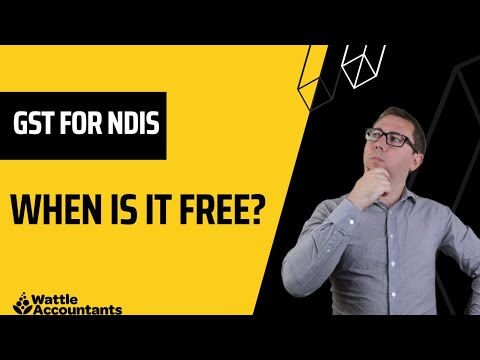 NDIS GST Free for Support Workers?