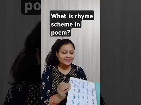How to find out the rhyme scheme in poetry?#poem #poetry #rhyming #scheme