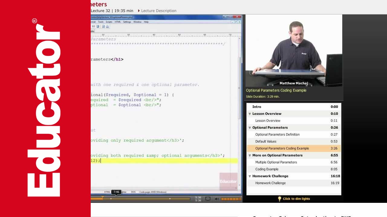 PHP: Optional Parameters