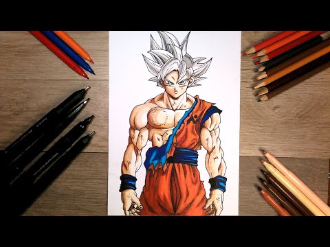 Cómo dibujar el Goku instinto superior dominado, completo