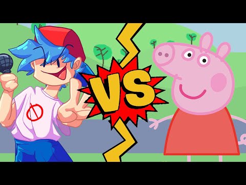 M.U.G.E.N. Battles | Boyfriend vs Peppa Pig | Friday Night Funkin' vs Peppa Pig