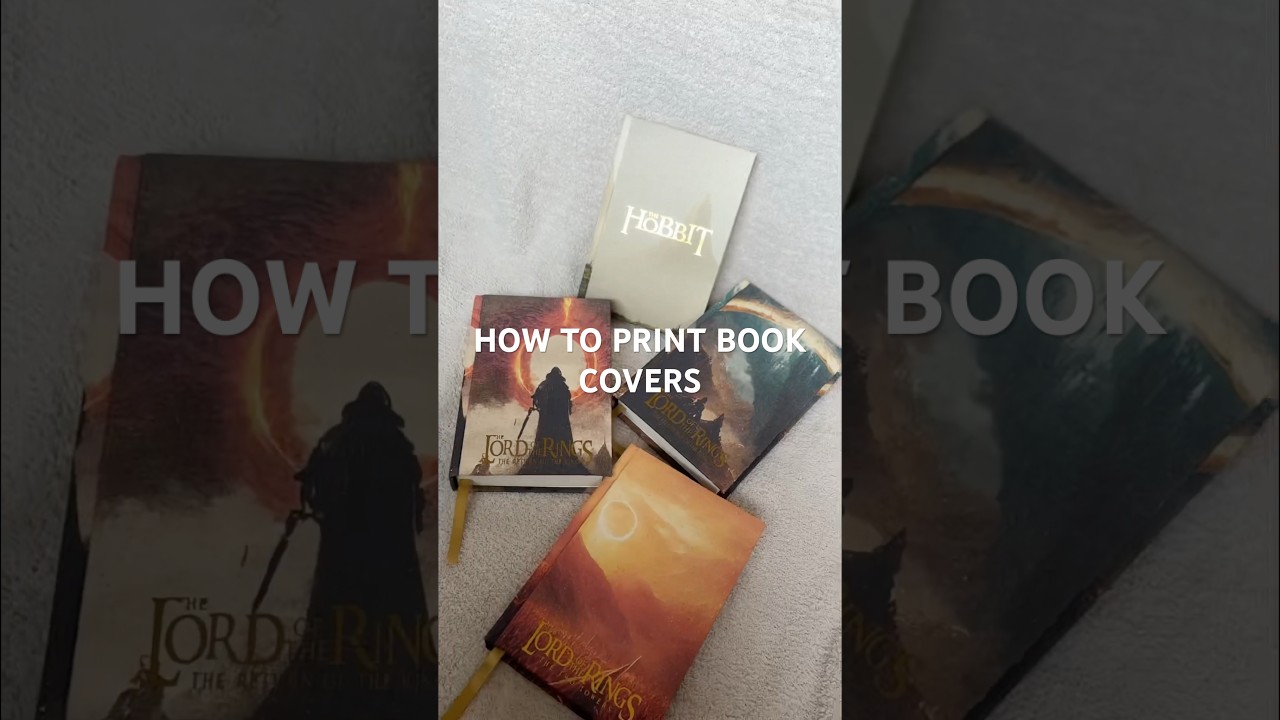 How I print my book covers! 📖✨🖨️ #bookbinding #bookbindingtutorial #printedbookcovers