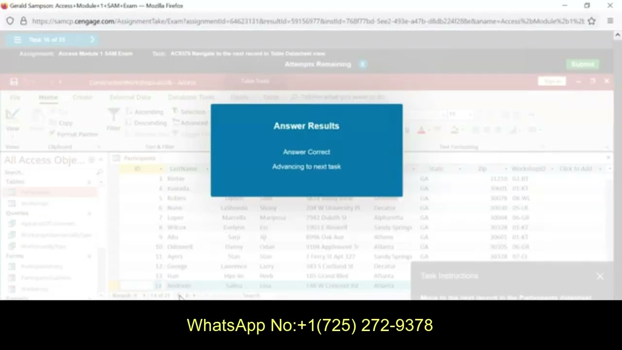 Access Module 1 SAM Exam || Step by Step Guide