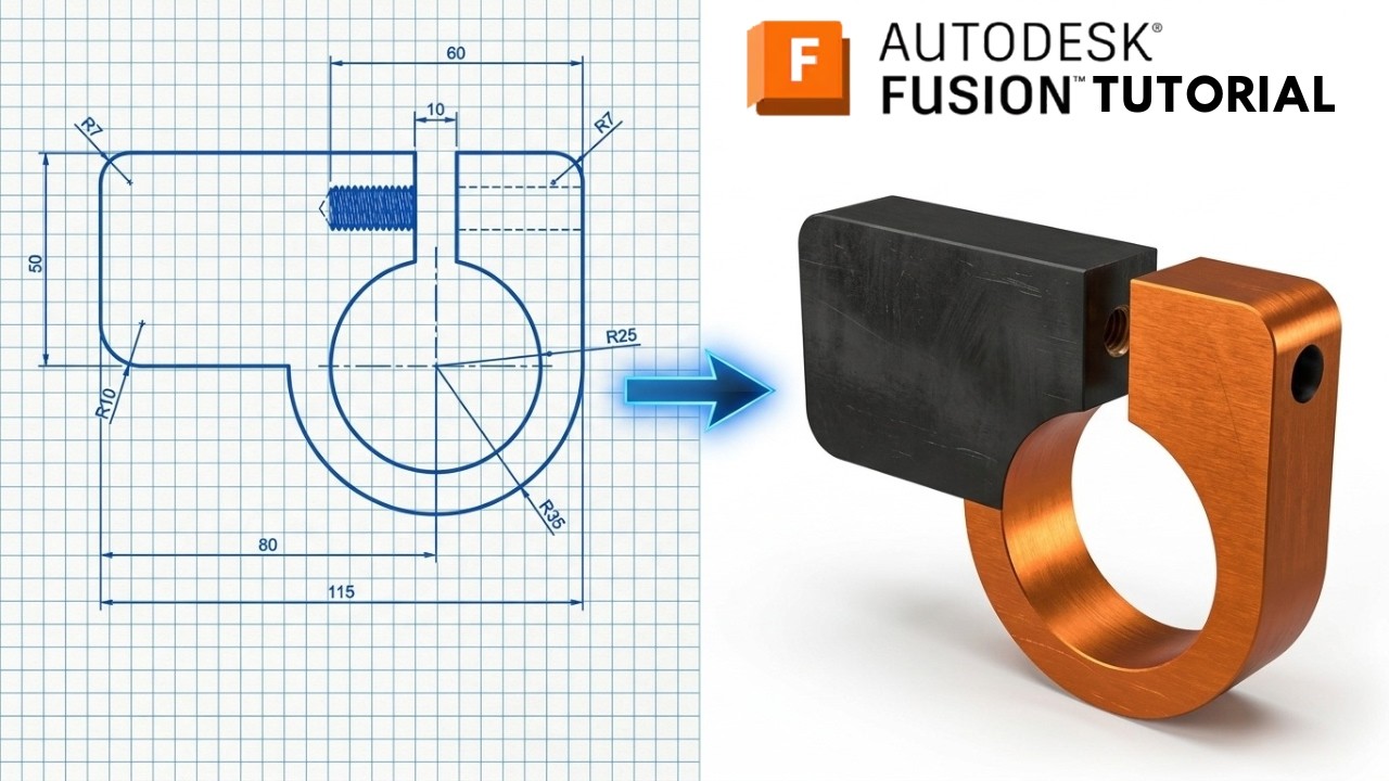 Fusion 360 From Zero | Beginner Step-by-Step Modeling Tutorial #32