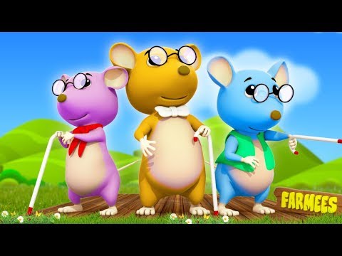 Three Blind Mice | Nursery Rhymes | Kids Songs | Children Rhymes by Farmees