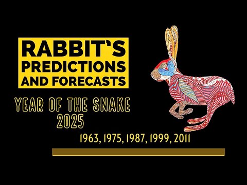 Chinese Zodiac 2025: Predictions and Forecasts for RABBITS in Year of the SNAKE 2025. #astrology
