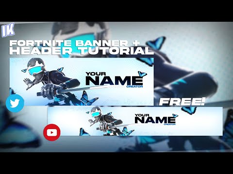 How To Make A FREE Fortnite Youtube Banner + Twitter Header Without Photoshop! (Pixlr Tutorial)