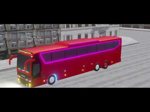 SCANIA BUS 3D MODEL AND ANIMATION