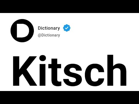 Kitsch Meaning In English
