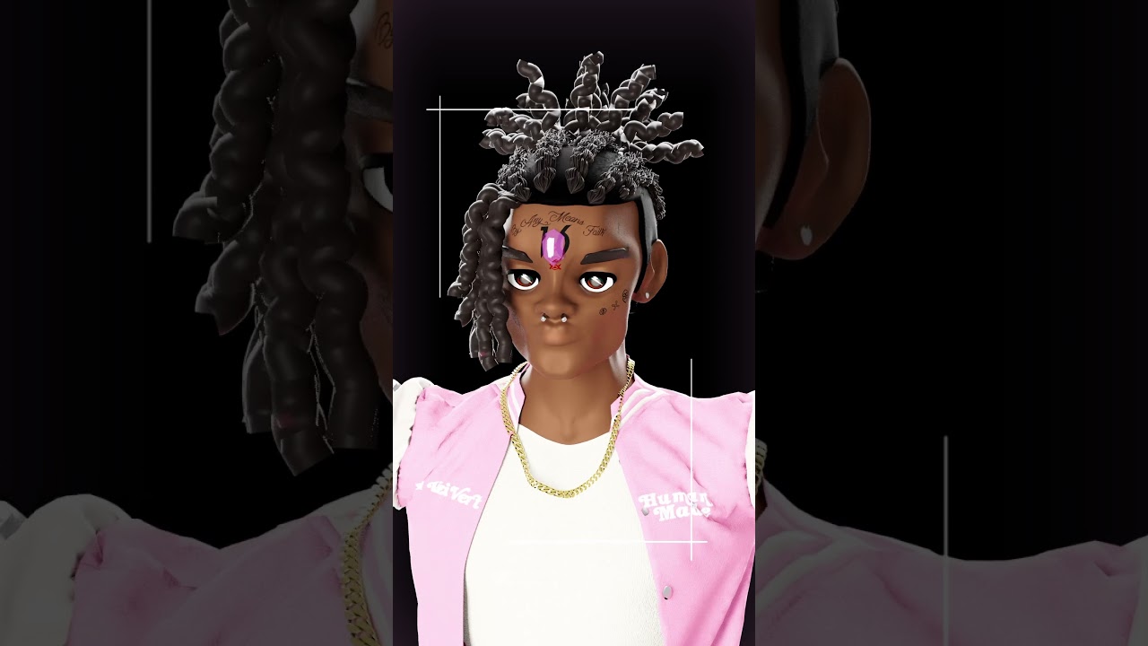 Lil Uzi Vert 3D Model Re-Make on Blender #b3d #clo3d #3danimation
