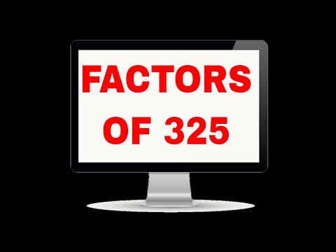 Factor of 325