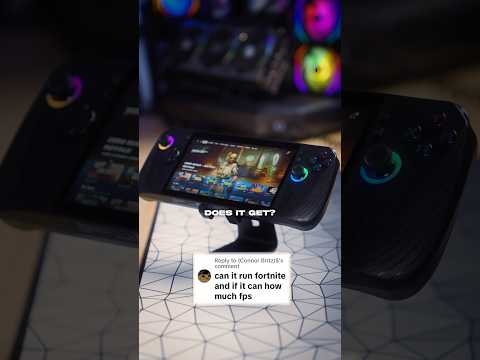 Can the Asus ROG Ally X run Fortnite? Yup, better than some PCs ???? #roggaming #handheld #pcgaming