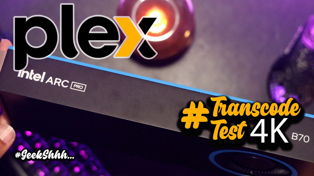 Intel Arc B70 Pro GPU 4K Transcode Test Plex ‪@GeekShhh‬