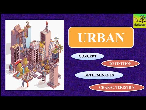 Urban | Meaning of Urban | Characteristics of Urban l Classification of City| Determinants of Urban